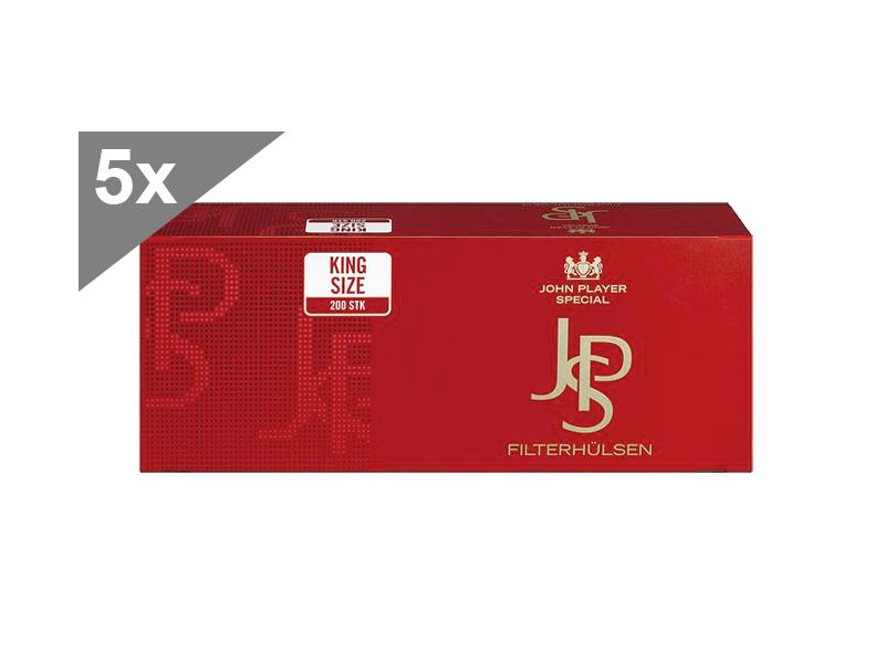 Wholesale JPS Red, 200 cigarette tubes, 5p package