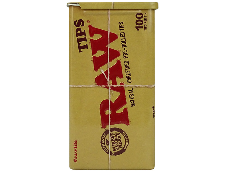 Wholesale RAW Filter Tips Prerolled, 100p tin