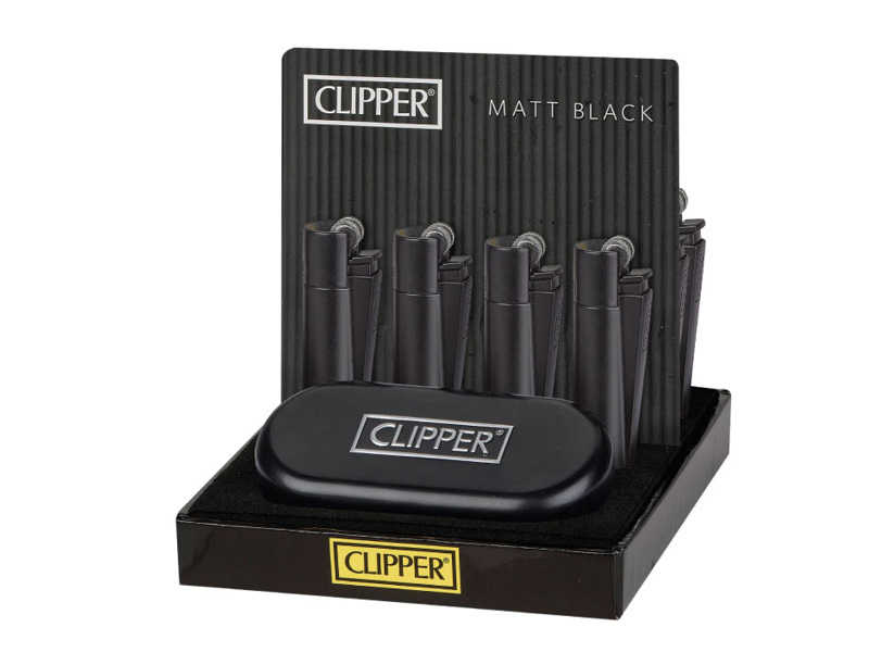 Großhandel Clipper Metal MATT BLACK (Micro), 12er Display