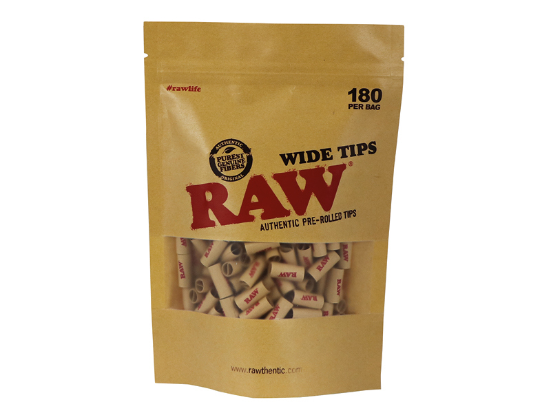 RAW - Filter Wide Prerolled Tips 180 Filter