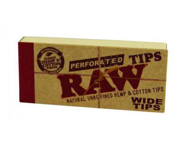Wholesale RAW Filter Tips Wide (perforated) 50 booklets each 50 Fil