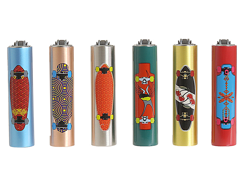 Clipper Cover "Skates", Micro Metal, 30er Display