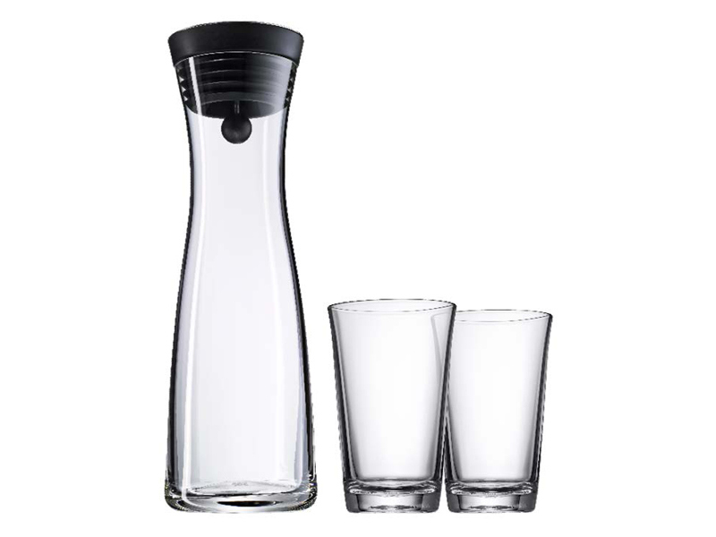 WMF Basic Set, Wasserkaraffe 1,0l + 2 Wassergläser 0,25l, UVP: 58,99