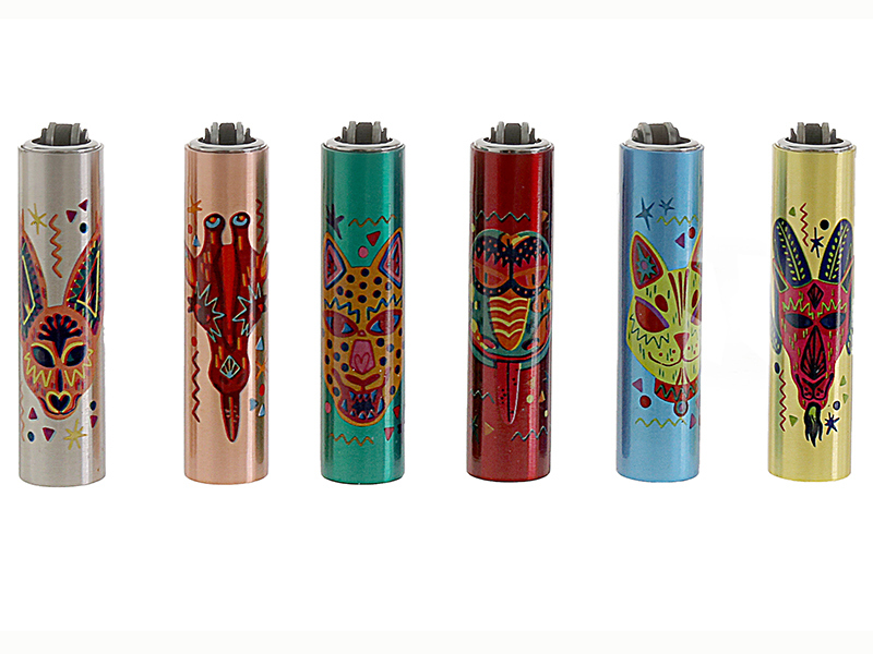 Clipper Cover TRIBAL ANIMALS, Micro Metal, 30er Display