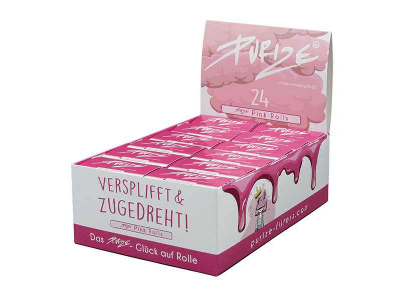 PURIZE PINK, 24er Pack, "Glück auf Rolle", Endless-Papers Rolls