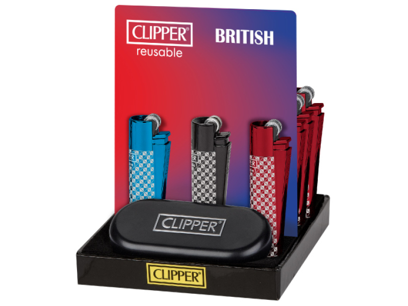Clipper Metal Large BRITISH, 12er Display