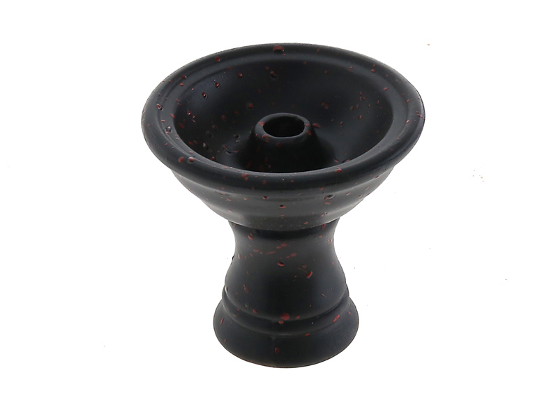 Shisha Kopf Keramik "Schwarz matt"; Höhe ca. 8,5 cm; Ø 8,5 cm