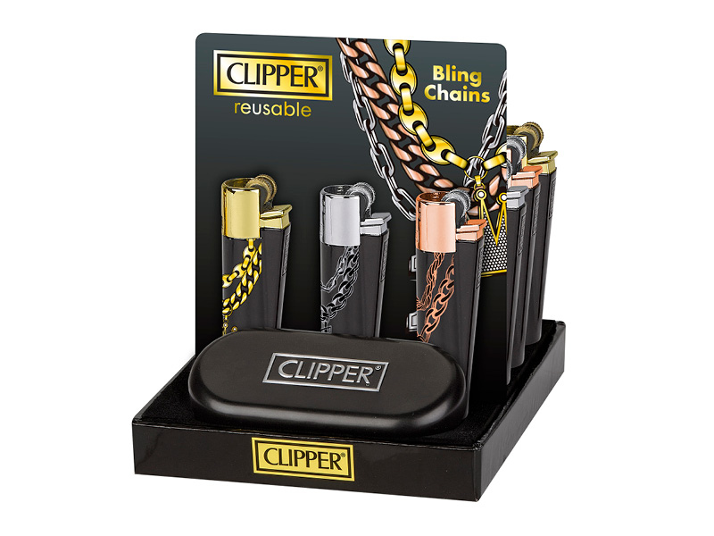 Clipper Metal Large BLING CHAINS, 12er Display