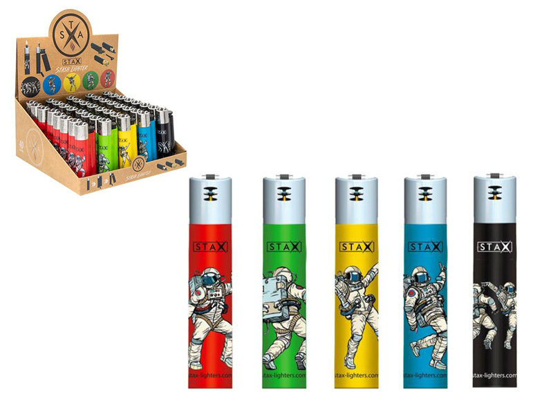STAX Stash Lighter Reibradfeuerzeuge mit Versteck, 40er Display, "Ast