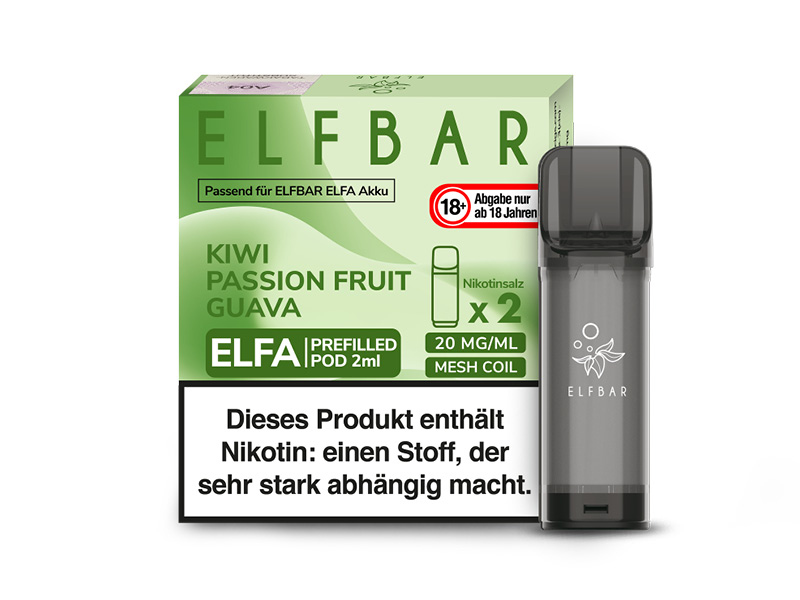 ELFBAR ELFA Prefilled Pod - Kiwi Passion Fruit Guava (Kiwi, Passionsf