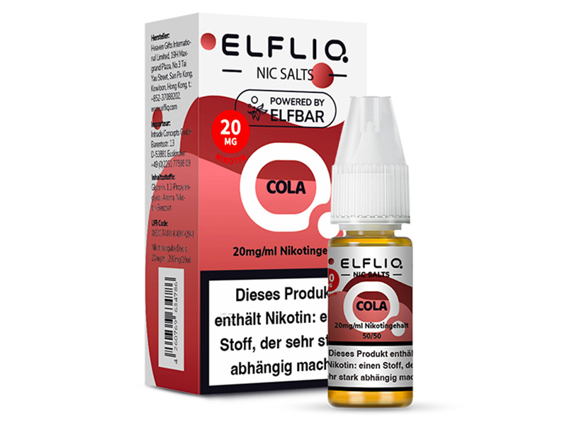 Elfbar Elfliq - Cola (Cola) - Liquid - 20 mg/ml - 10 ml