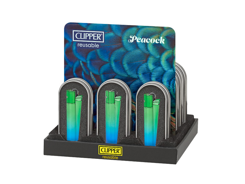 Clipper Metal Large PEACOCK, 12er Display