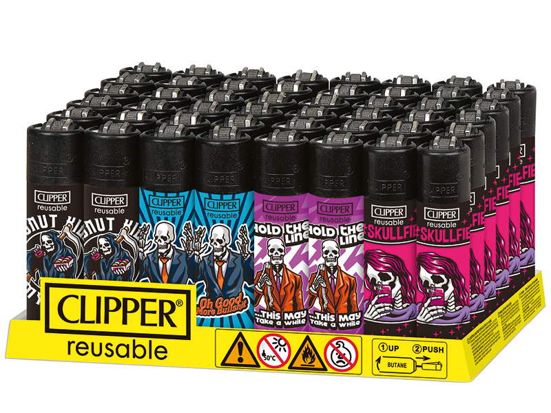 Clipper Large SKULLS 23, 48er Display