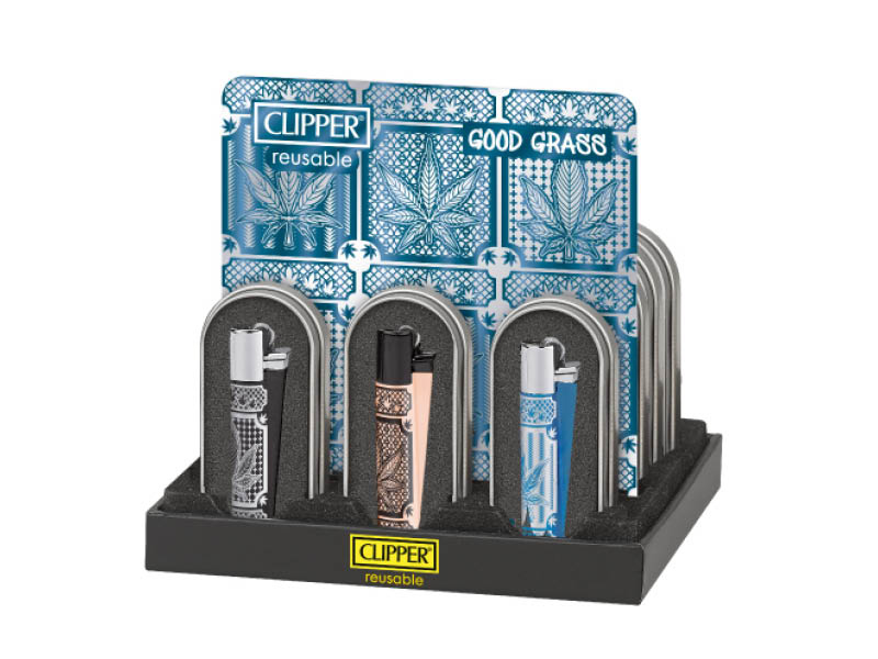 Clipper Metal Large GOOD GRASS, 12er Display