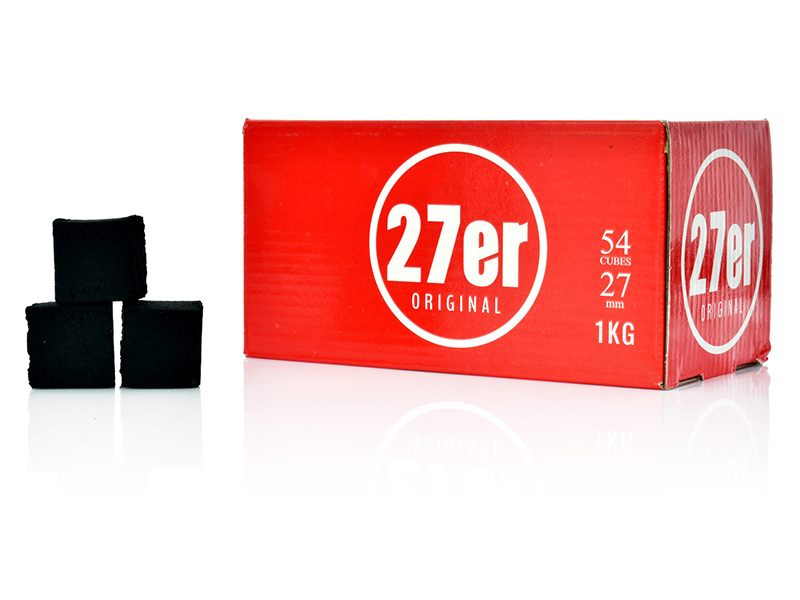Venookah - Shishakohle - 27er Original - 54 Cubes 27x27x27 mm- 1Kg