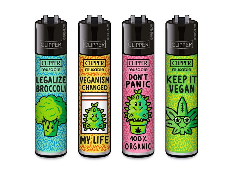 Clipper Large NEON LEAVES#2, 48 Display