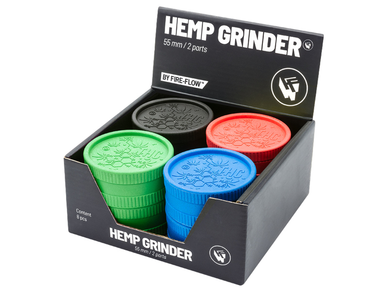 Hemp Grinder "THC Molecule", 2-tlg.: Ø 55 mm; einzeln