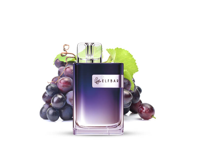 ELFBAR Crystal CR 600 - "Grape" (Traube) - E-Shisha - 20 mg - ca. 600