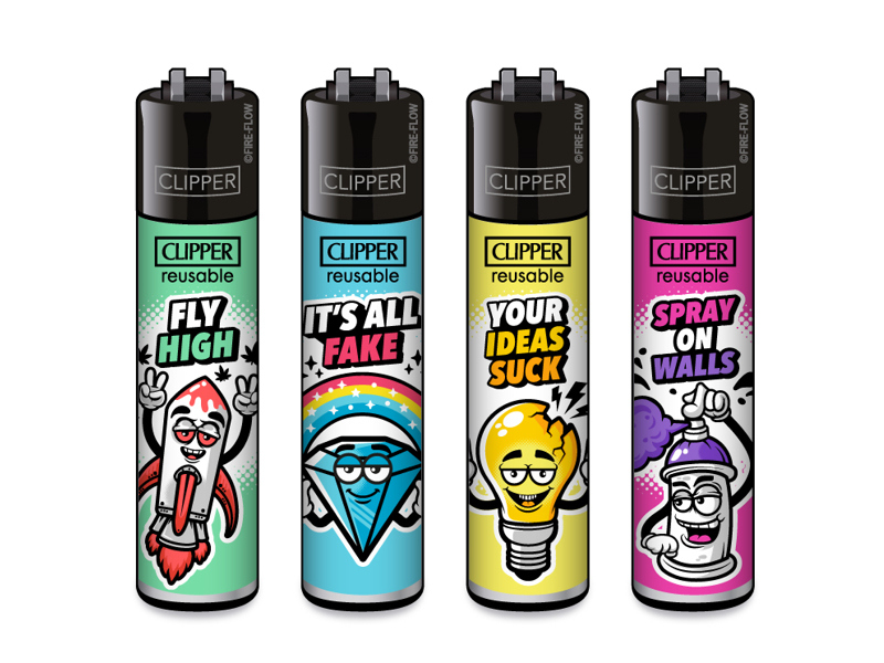 Clipper Large SNAPPY SLOGAN, 48er Display