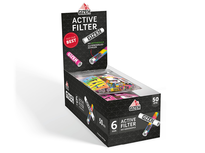 Gizeh Active Filter MIX 6mm - 10er Display