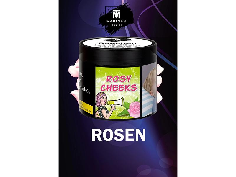 Maridan Tobacco - ROSY CHEEKS (Minze, Rose) - 200g