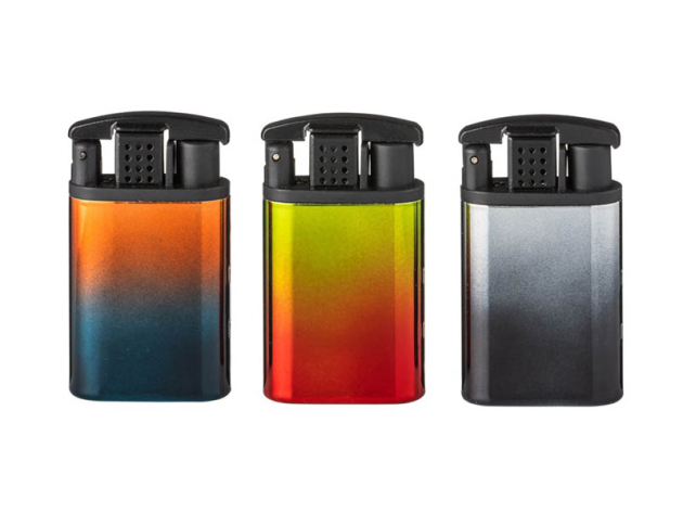 Sturmfeuerzeug "Metall Farbverlauf", Jet-Flame, 3-fach sortiert, 20er