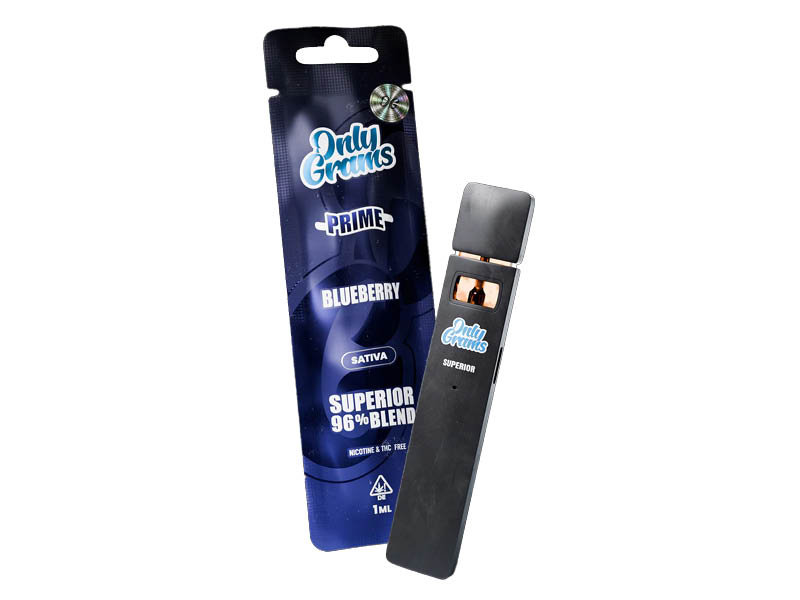 Only Grams - Blueberry / Sativa (Blaubeere) - Superior Vape 96% - 1ml