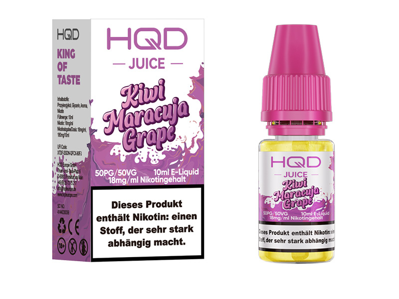 HQD JUICE - Kiwi Maracuja Grape (Kiwi, Maracuja, Traube) - Liquid - 1
