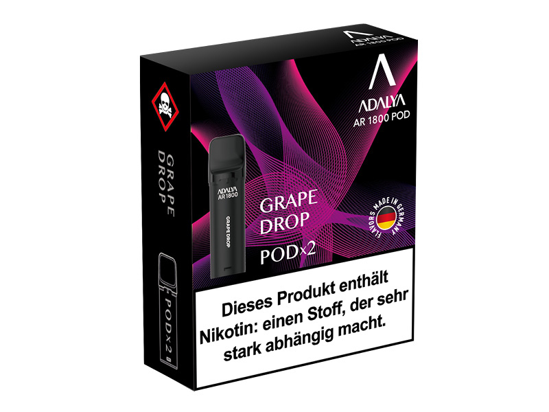 Adalya Alpha Pod - Grape Drop (Traube) - 20mg - 2er Set