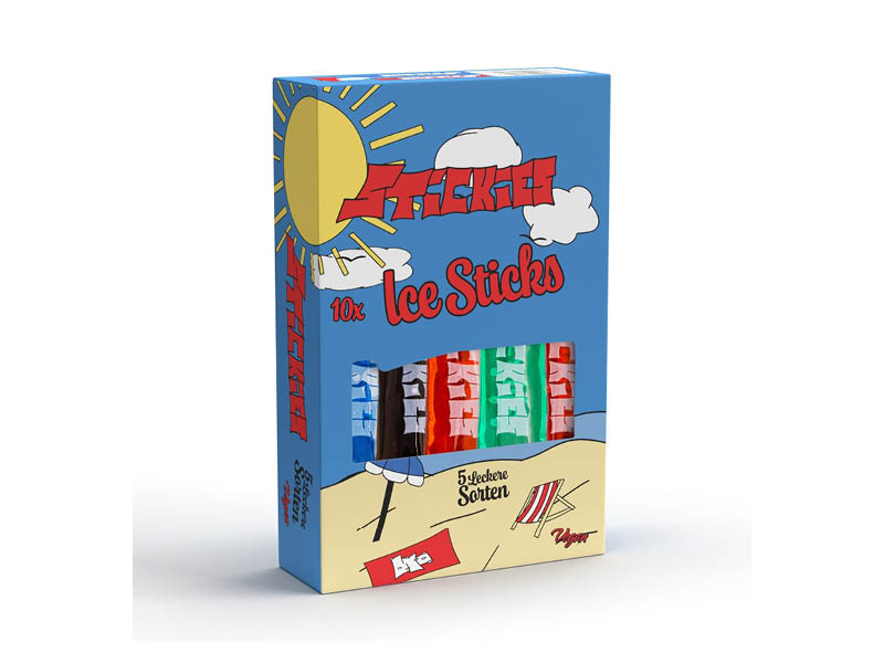 Stangeneis - Stickies Mix Ice Sticks 40ml, 10er Pack.