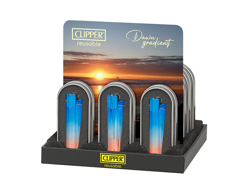 Großhandel Clipper Metal GOLD, 12er Display