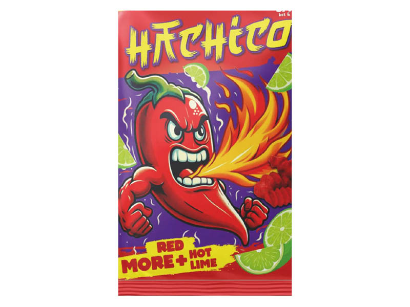 Hachico Chips - Red Lime (rote Limette) - á 65g, 20er Display