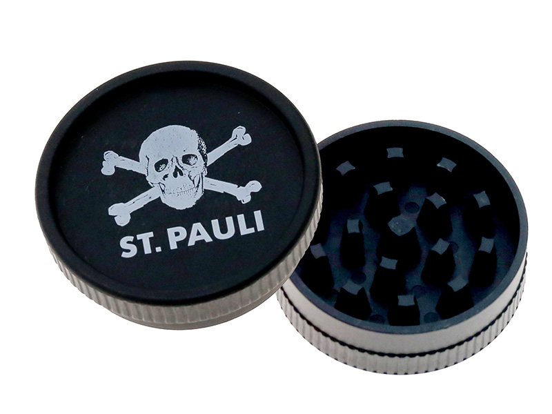 Grinder "St. Pauli" Hempf, Kunststoff, 2-tlg.; Ø 5,5 cm; black- Exklu