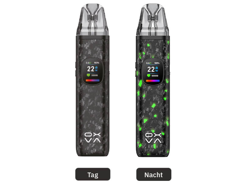 OXVA Xlim - Pro 2 DNA Kit - Luminous Forged Carbon Fiber (mit grünen