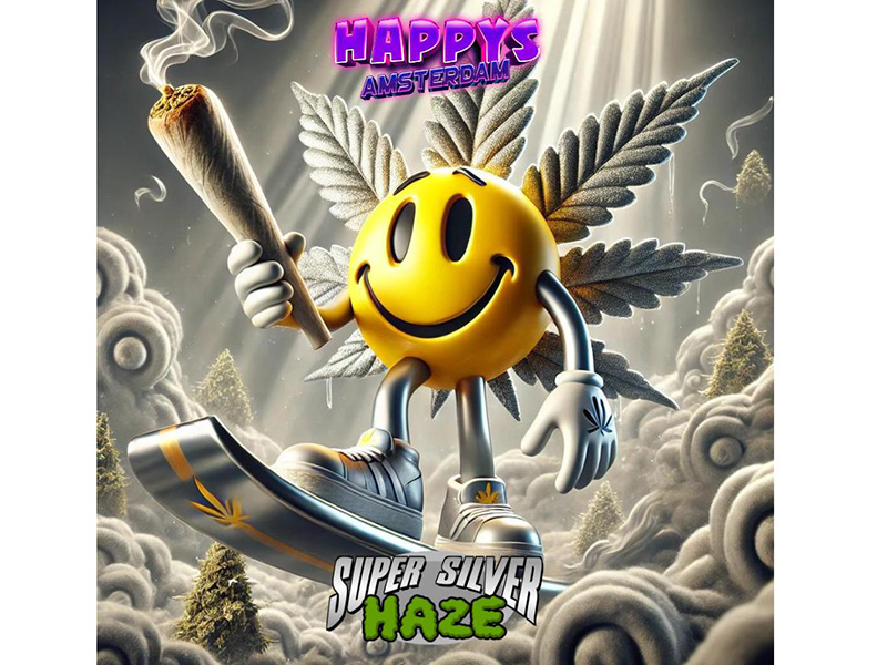 Happy's Amsterdam TAC Vape 1000mg - Super Silver Haze