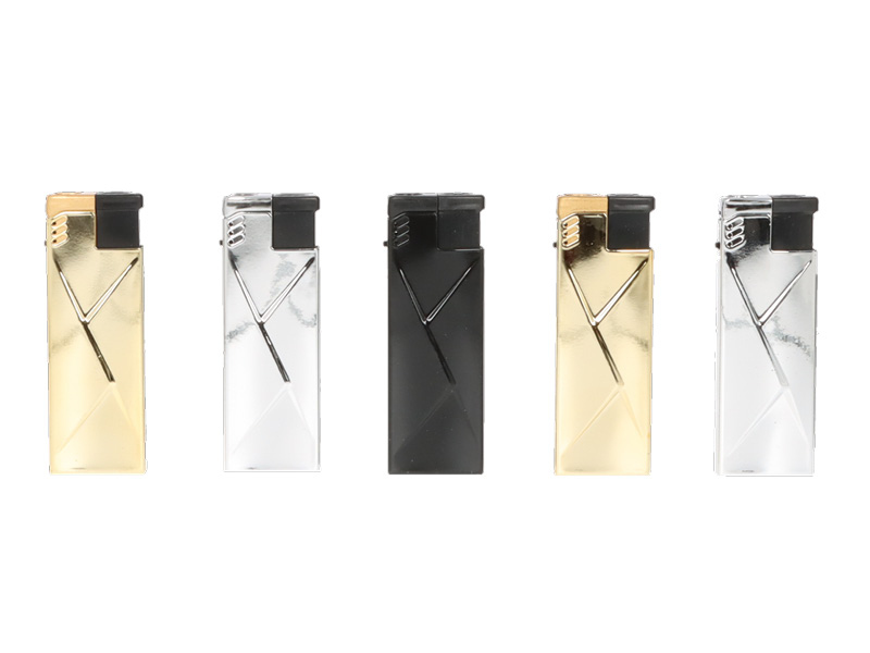 Sturmfeuerzeug "Metall-Luxe", Jet-Flamme, 3-fach sortiert, 25er Displ