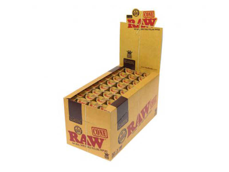 RAW Cone Natural - vorgerollt - 32 Pack á 3 Cones; 96 Cones