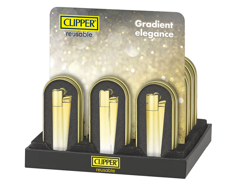 Clipper Metal Large GRADIENT ELEGANCE, 12er Display