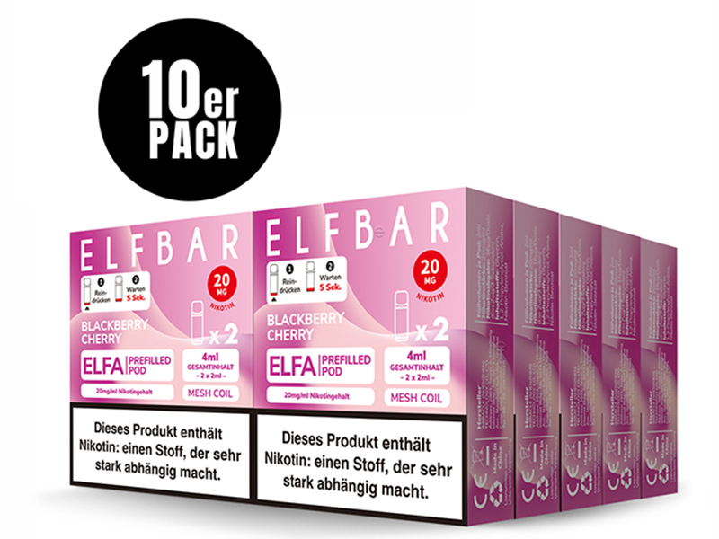 ELFBAR ELFA Prefilled Pod - Blackberry Cherry (Brombeere, Kirsche)