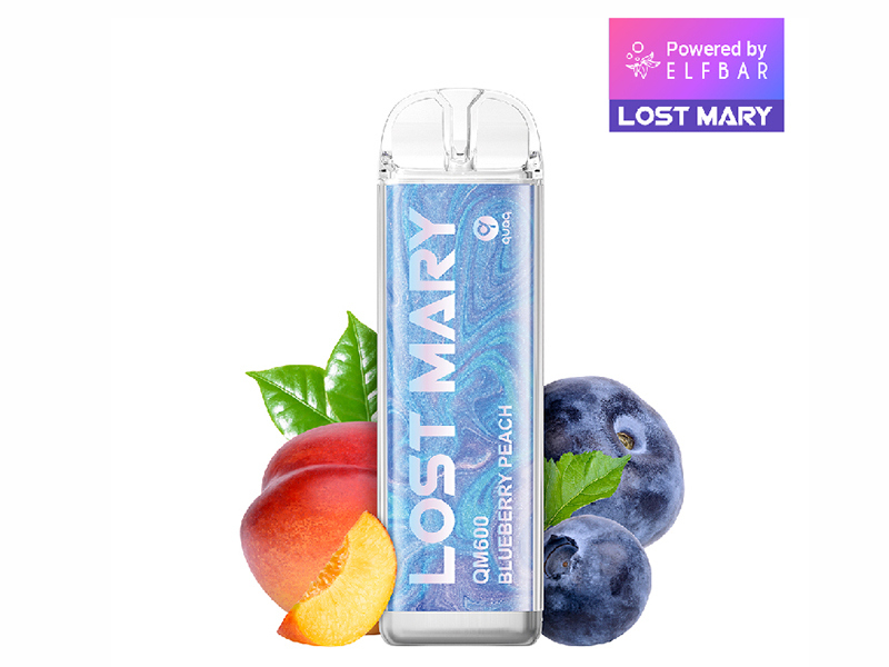 Lost Mary QM600 Crystal Edition - Blueberry Peach (Blaubeere, Pfirsic