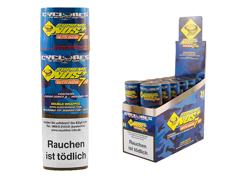 Großhandel Cyclones XtraSlo Cone Blunts - Supreme Nos+ 24er Display