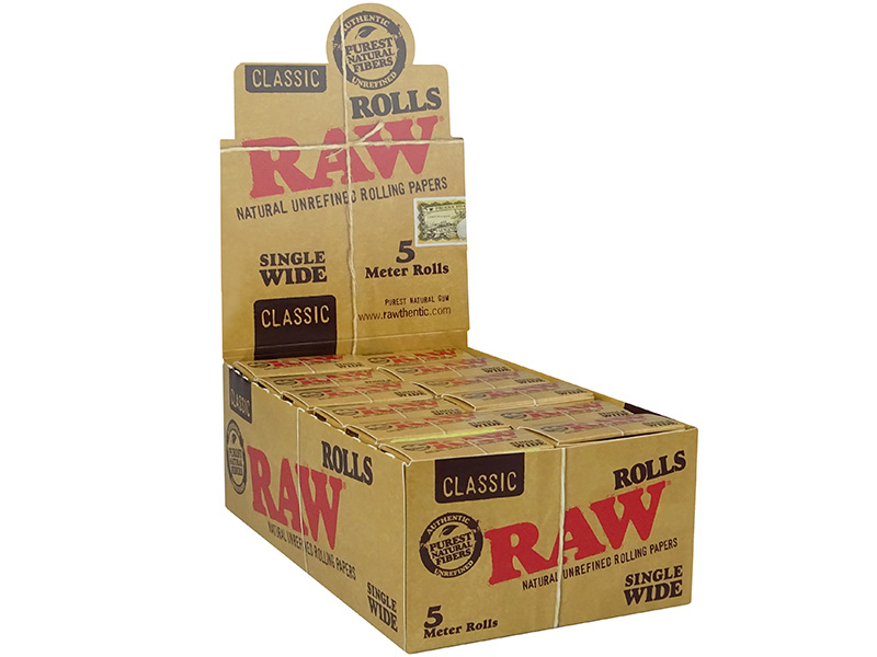 Großhandel RAW Classic Rolls Single Wide 24 Rolls je 5 Meter