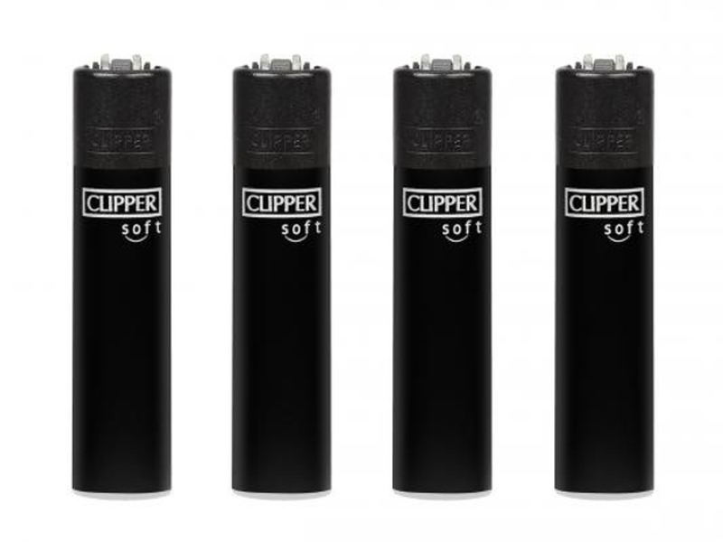 Wholesale Clipper Large "UNI" ALL BLACK Soft Touch, 48p Display